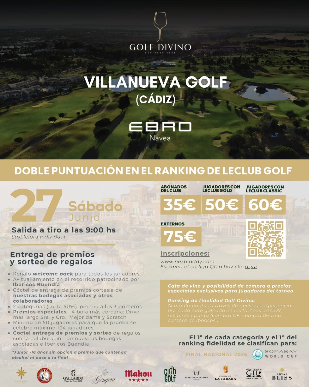 Torneo Golf Divino 27 de junio - Villanueva Golf&Croquet